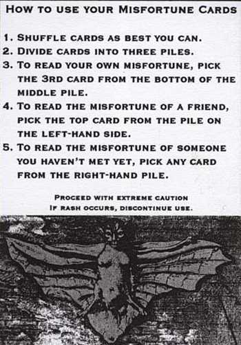 Dark Arts Projects - Misfortune Cards