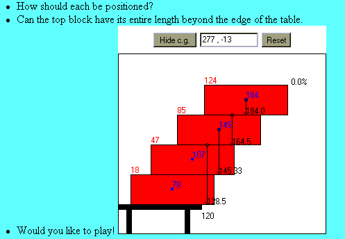 Blcok java applet WorkSheet
