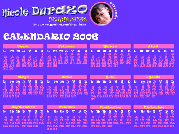 Calendario 2006